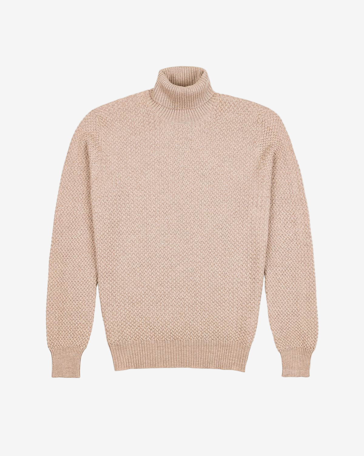 Gran Sasso Beige Turtle Neck